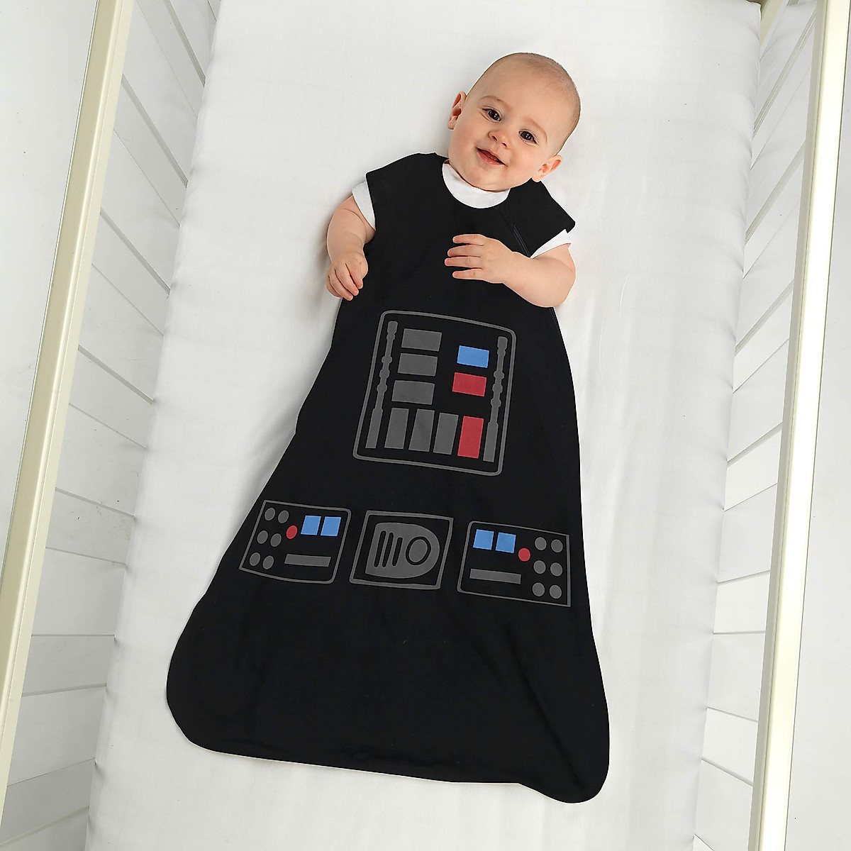 Lambs & Ivy Star Wars Darth Vader 100% Cotton Wearable Blanket - Black