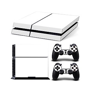Gam3Gear Vinyl Sticker Pattern Decals Skin for PS4 Console & Controller (NOT PS4 Slim / PS4 Pro) - White