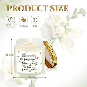 10 Pcs You are Awesome Candles Thank You Candle Gifts 3.5 oz Inspirational Gifts Employee Appreciation Gift for Women Thanksgiving Christmas Nurses Student Gifts Teachers Volunteers (Frosted Glass)