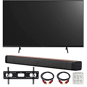 Sony KD55X85K 55" X85K 4K HDR LED TV with Smart Google TV (2022 Model) Bundle with Deco Home 60W 2.0 Channel Soundbar, 37"-100" TV Wall Mount Bracket Bundle and 6-Outlet Surge Adapter