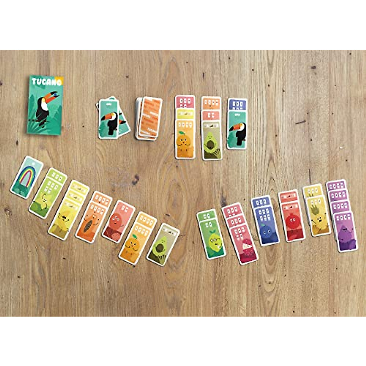 Tucano Card Game - A Tropical Strategy Adventure of Juicy Fruits and Clever Tactics! Fun Family Game for Kids & Adults, Ages 6+, 2-4 Players, 15 Minute Playtime, Made by Helvetiq