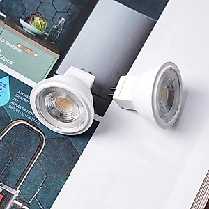 Bonlux MR11 LED Bulb 3W 12V AC/DC Low Voltage LED Spotlights,GU4 Bi-Pin Base 25W Halogen Equivalent 270lm for Landscape Accent Recessed Track Lights and Fiber Optics (Warm White 3000K, 6-Pack)