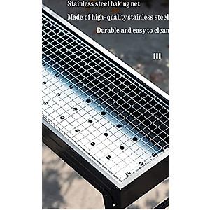 Portable Charcoal Grill and Smoker, Compact Foldable Grill for Travel, for Picnic Garden Terrace Camping Travel BBQ Barbecue Grill Style 1