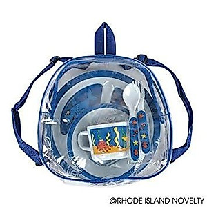 Under The Sea 5 Piece Children's Melamine Mealtime Set