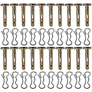 20 Pcs 738-04124A and 714-04040 Shear Pins and Cotter Pins for Cub Cadet MTD Troy Bilt Snow Throwers