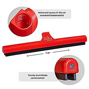 Lilly Brush Mighty Pet Hair Detailer Head (NO HANDLE) Dog Hair & Cat Hair Remover for Carpets and Rugs. Fits on ALL standard broom sticks.