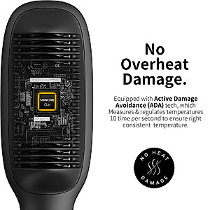 SHINCHIE Oar One Step Hair Straightener Brush, Ideal Heat Straightening Brush for Silky, Shiny Hair, Hot Comb for Women Without frizz