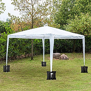 Ontheway Sand Bags for Canopy Tent, Heavy Duty Weights Sandbags, 4pcs-Pack (Black)