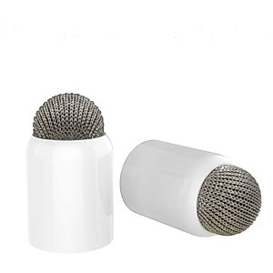 KECOW Replacement Magnetic Caps Active Stylus Pen, 2 Mesh Tip Caps (White)