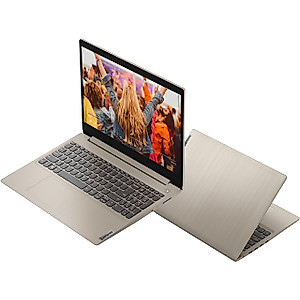 2022 Lenovo IdeaPad 3 15.6" HD Touch Screen Laptop, Intel Dual-Core i3-1115G4 Up to 4.1GHz, 8GB DDR4 RAM, 512GB PCI-e SSD, Webcam, WiFi 5, HDMI, Bluetooth, Windows 10 S - Almond + TiTac Card
