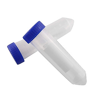 JCBIZ 12pcs 50ml Screw Mount Conical Centrifuge Tubes with Scale EP Tube with Screw Cap for Processing Precision Samples and Storing Tiny Samples