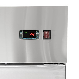 KoolMore RIR-1D-SS 29 in. One Door Commercial Reach-in Refrigerator, 23 cu. ft. ETL Listed in Stainless-Steel