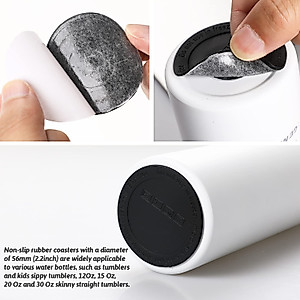 Rubber Bottoms for Sublimation Tumblers, 10PCS Protective Anti-Slip Coasters Tumbler Bumpers Silicone Bottom, Rubber Bottom for Wine Tumblers, Water Bottle, Skinny Tumblers, Jars 12oz/15oz/20oz/30oz