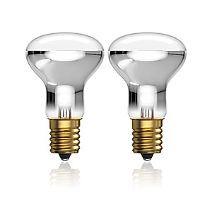 TobeBright E17 Lava Lamp Bulb 40W, R39 Reflector Type Bulbs 120V Replacement for Lava Lamps, Glitter Lamps, Incandescent, CRI 99, Dimmable Warm White 2500K for Heat Lamp Reflector Light Bulbs, 2-Pack