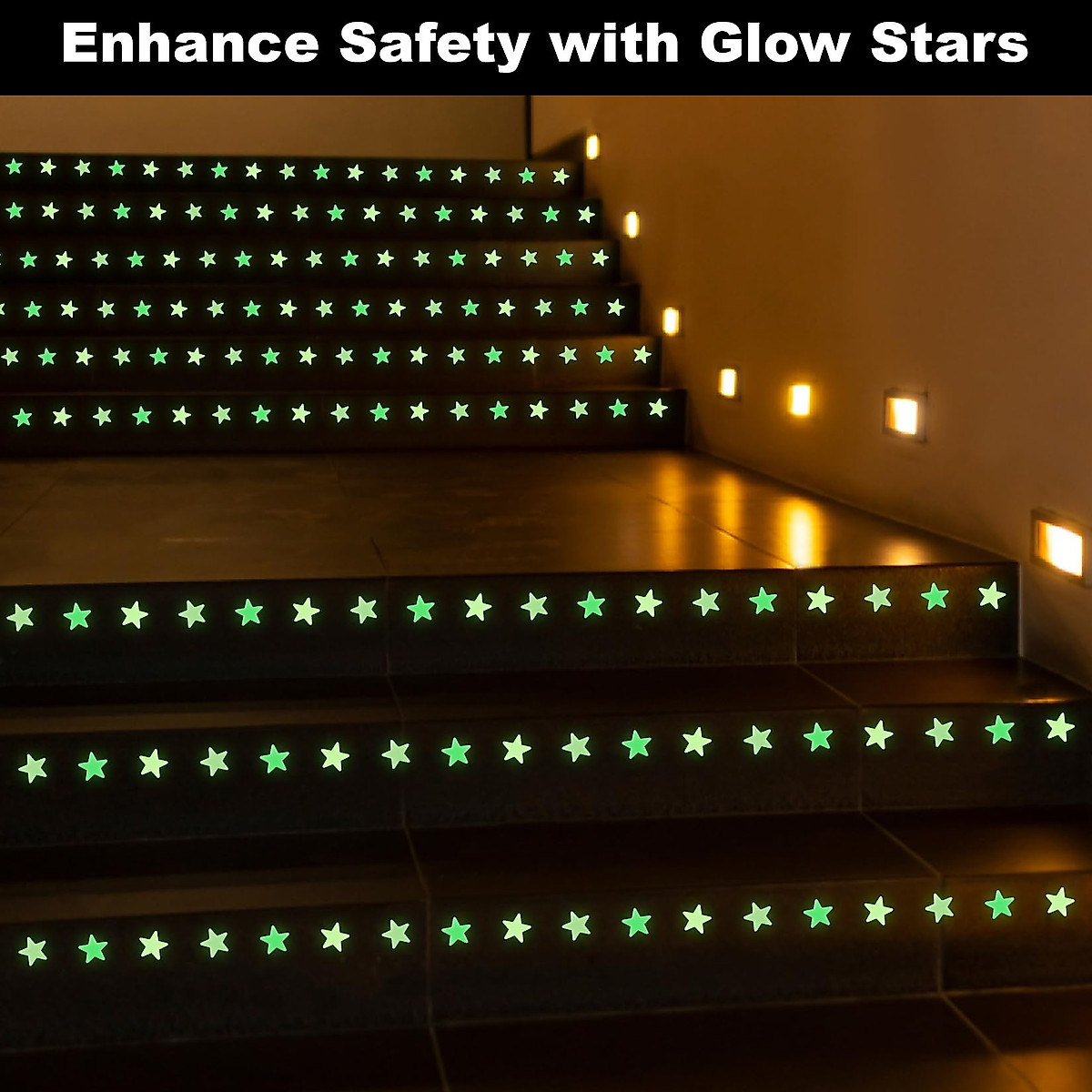 MAQIHAN 200 Glow in The Dark Stars for Ceiling - Glowing Stars and Moon Stickers Estrellas que brillan en la oscuridad para el techo de cuarto Plastic Space Galaxy Decals Bedroom Wall Decorations