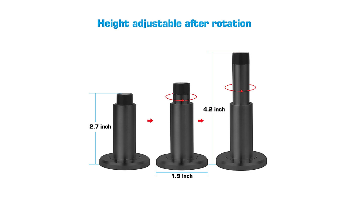 Hommyzone Adjustable Door Stopper - Stylish & Durable