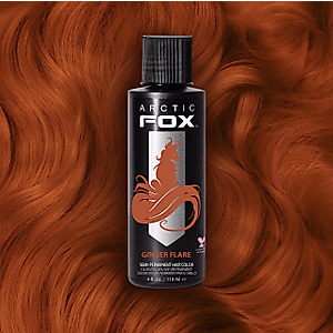 ARCTIC FOX Vegan and Cruelty-Free Semi-Permanent Hair Color Dye (4 Fl Oz, GINGER FLARE)