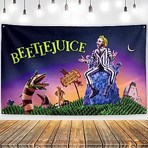 Halloween Decorations Halloween It's Showtime Banner Halloween Backdrop Horror Classic Movie Decor Halloween Decorations for Home Party