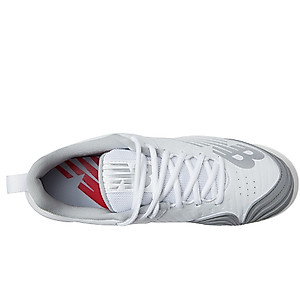 New Balance Women's Fuse V3 Metal Pitch Softball Shoe, White/White, 7