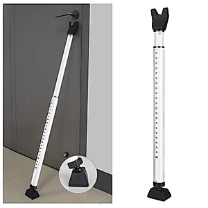JIAN BOLAND Door Security Bar& Sliding Door Security Bar- Heavy Duty Home Security Door Stop Hotel & Apartment Security Security Upgrade-Adjustable