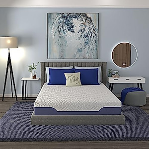 Vibe Supreme Cooling Hybrid Mattress, Innerspring and Gel Memory Foam Mattress, Fiberglass Free, 12-Inch Bed in a Box, King