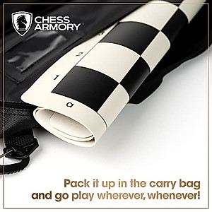 Chess Armory Deluxe Chess Club Set with Clock and Vinyl Board