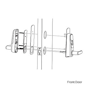 ULTRALOQ UUL-UL3-DCP-SN UL3 BT Deadbolt Cover Plate, Accessory, Satin Nickel