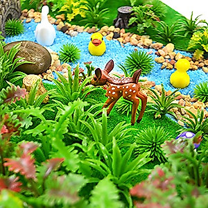 100pcs Model Trees Miniature Plants Fairy Garden Trees Model Scenery Artificial Wargame Trees Model Railroad Scenery Diorama Supplies Scenery Landscape