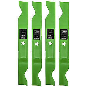 8TEN LawnRAZOR Mower Blade for AYP Husqvarna 561739 403107 405380 532405380 46 inch Deck (Medium Lift) 4 Pack
