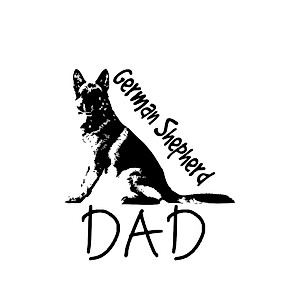 CafePress German Shepherd Dad Mugs Ceramic Coffee Mug, Tea Cup 11 oz