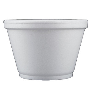 DART Foam Food Containers, White, 2.3" x 12" x 20"