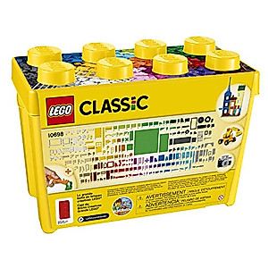 LEGO Classic Large Creative Brick Box Building Set, Toy Storage Solution for Home or Classrooms, Creative Toy for Back to School, Interactive Building Toy for Kids, Boys and Girls Ages 4 and Up, 10698