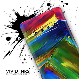 DesignSkinz Blurred Abstract Flow V29 Protective Vinyl Decal Wrap Skin Cover Compatible with The Samsung Galaxy S20 (Screen Trim & Back Glass Skin)