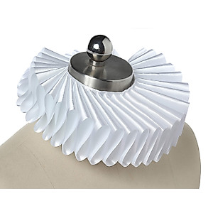 BABEYOND Renaissance Ruffled Neck Collar Vintage Clown Choker Wrap Renaissance Elizabethan Ruffle Layered Collar Scarf for Costume Party (White)