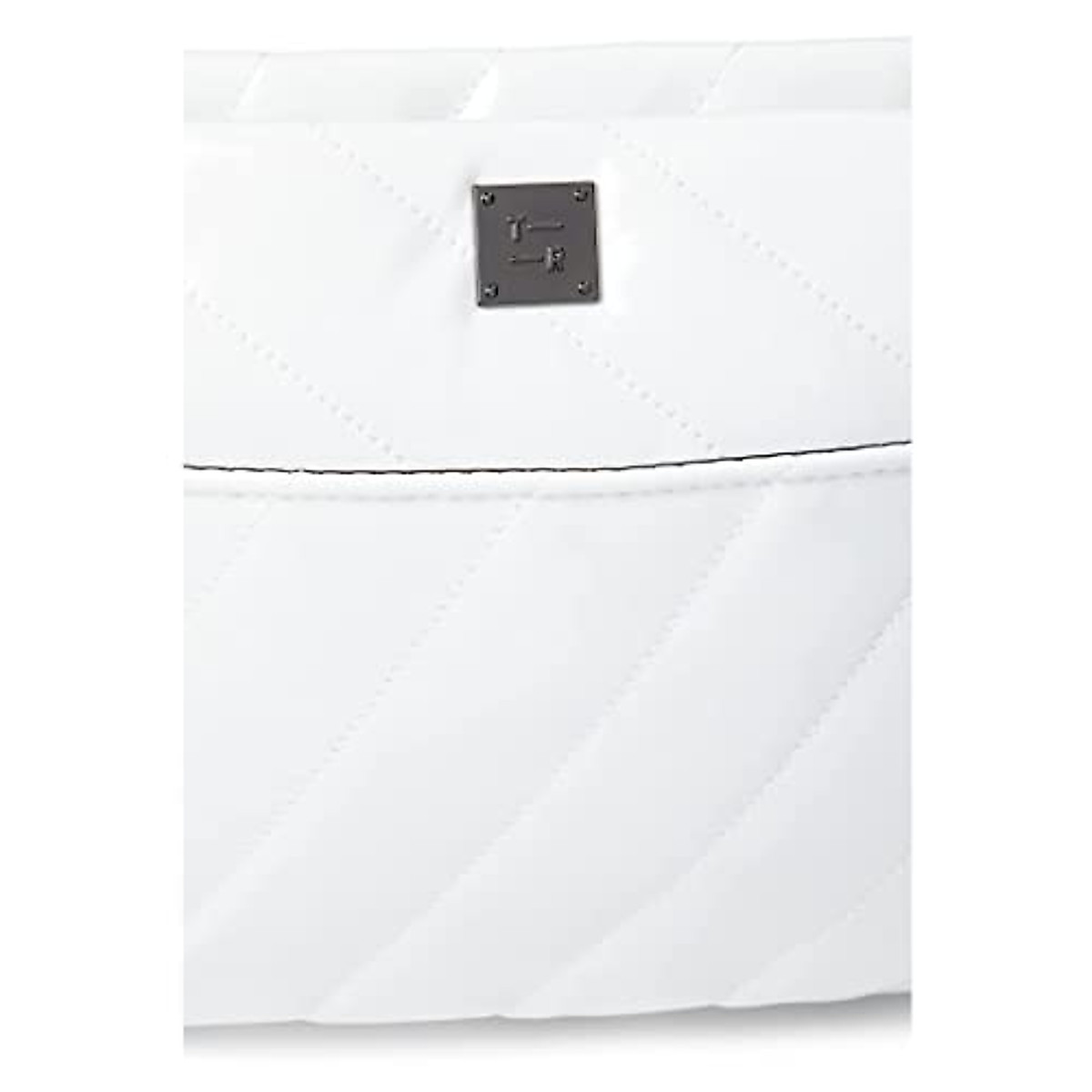 Think Royln Diagonal Bum Bag 2.0 - Medium White Patent One Size