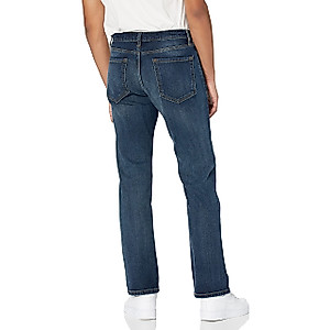 Amazon Essentials Jeans for Men Straight Fit, Bootcut, 34W x 31L, Dark Wash