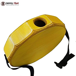 KTÄK -The First Handcrafted, Hand Drum Percussion, Two-Sound Cajón Body Snare, Portable Cajon by Kandu (Natural Wood/Black Logo)