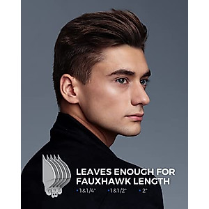 GLAKER Professional Hair Clippers and Trimmer Kit, Cordless Mens Hair Clippers for Men Women Kids, Barber Clippers Fading Clippers Rechargeable with 18PCS Guards