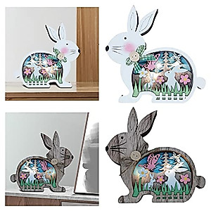 2 Easter Bunny Wooden Room Children Room