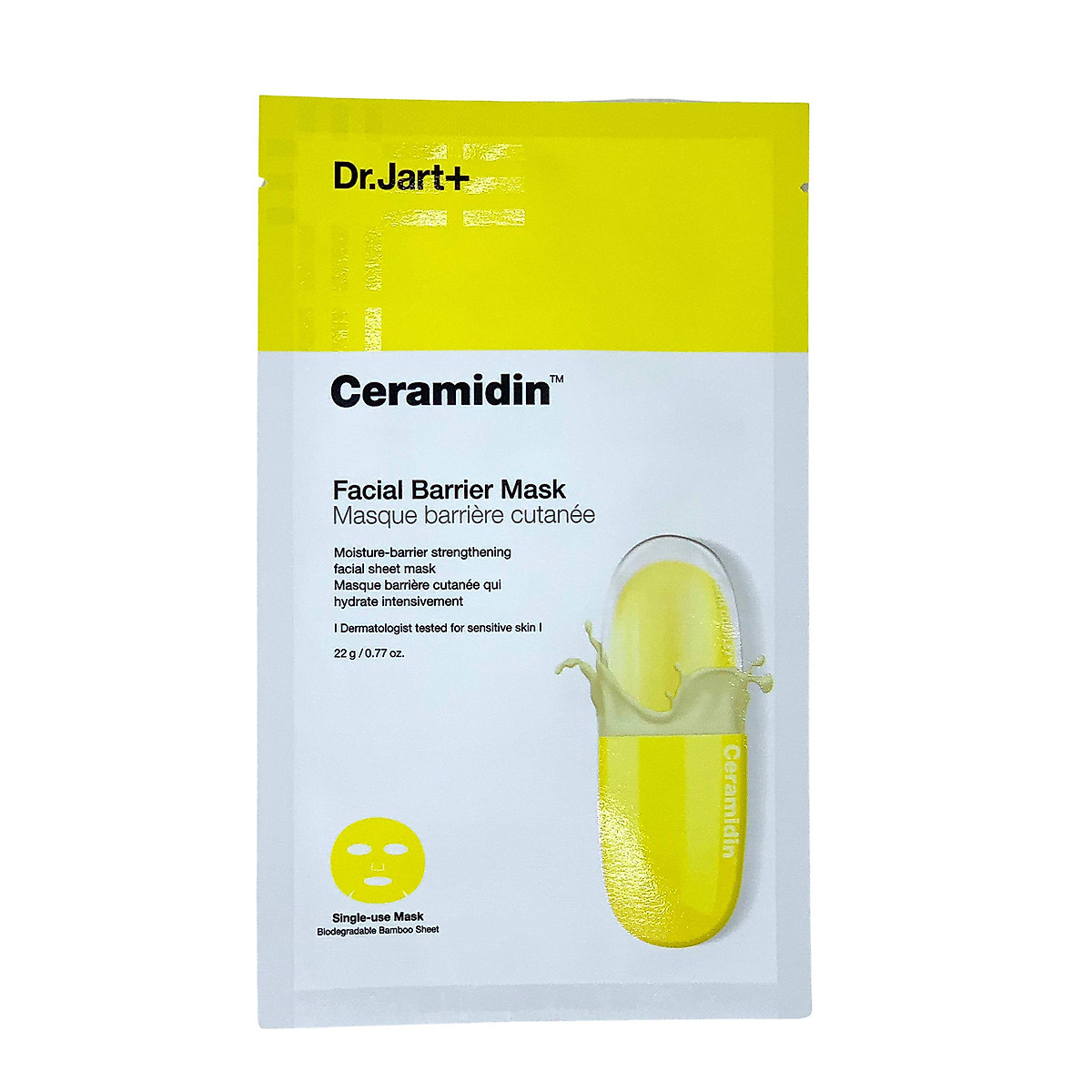 Dr.Jart Face Mask 6 packs with Dr Jart Ceramidin Facial Barrier Mask and Vitamin-7 Sheet Mask in Korean Premium Skin Care Gift Set for Anti Wrinkle, Anti Aging, Hydrating, Intensive Moisturizing