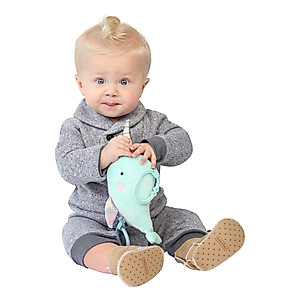 Manhattan Toy Under The Sea Narwhal Baby Teether & Travel Pull Toy