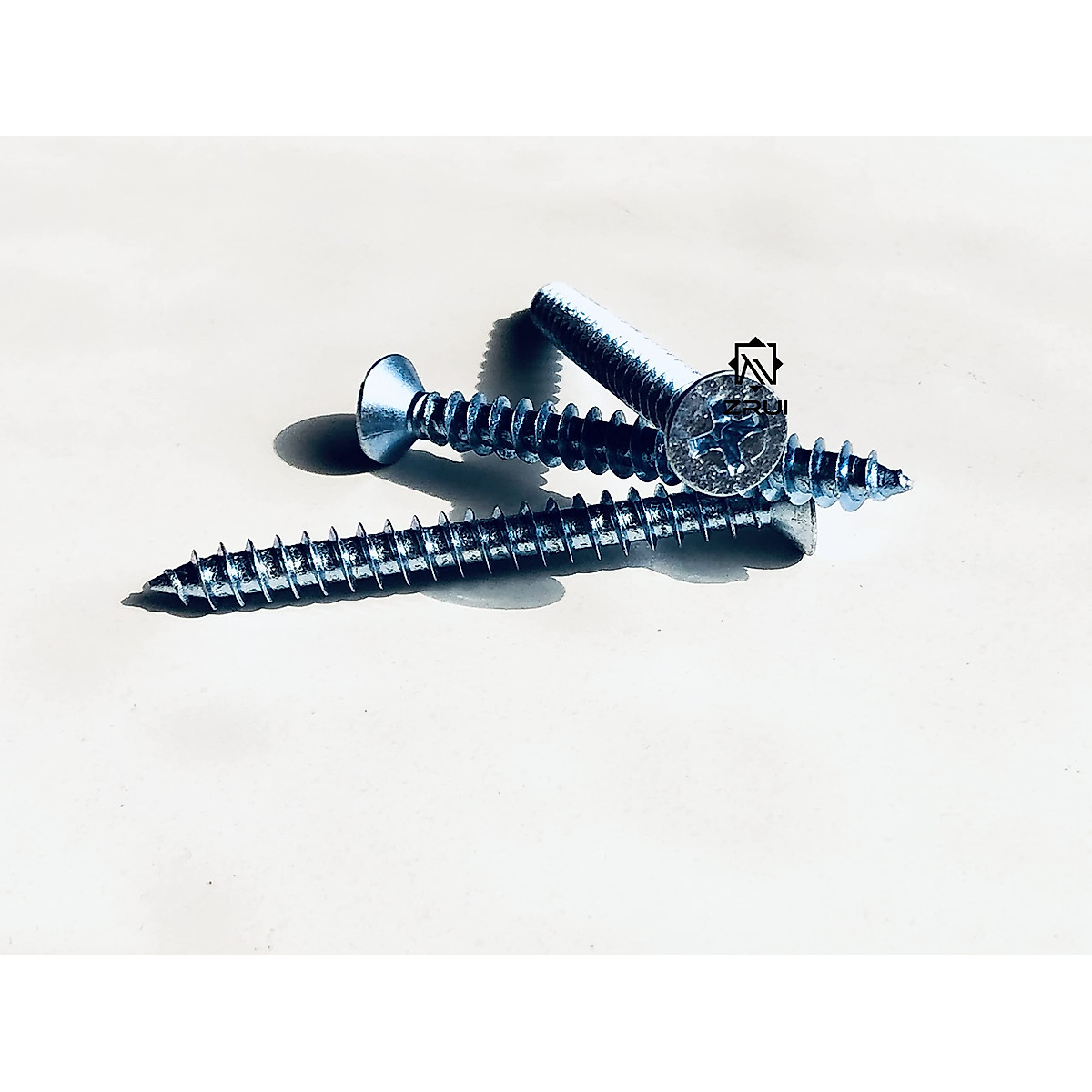 Drywall Screws Assortment Kit, Self Tapping Screws for Plastic, Wood, Drywall, Metal, Flat Head Screws, Multi Purpose Blue Carbon Steel, M6, 7 Different Sizes, 280pcs, Screw Set Assortment