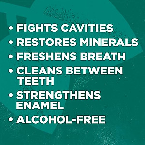 Tom's Of Maine Whole Care Natural Fluoride Mouthwash, Fresh Mint, 16 Oz (Pack of 3) (Packaging May Vary)