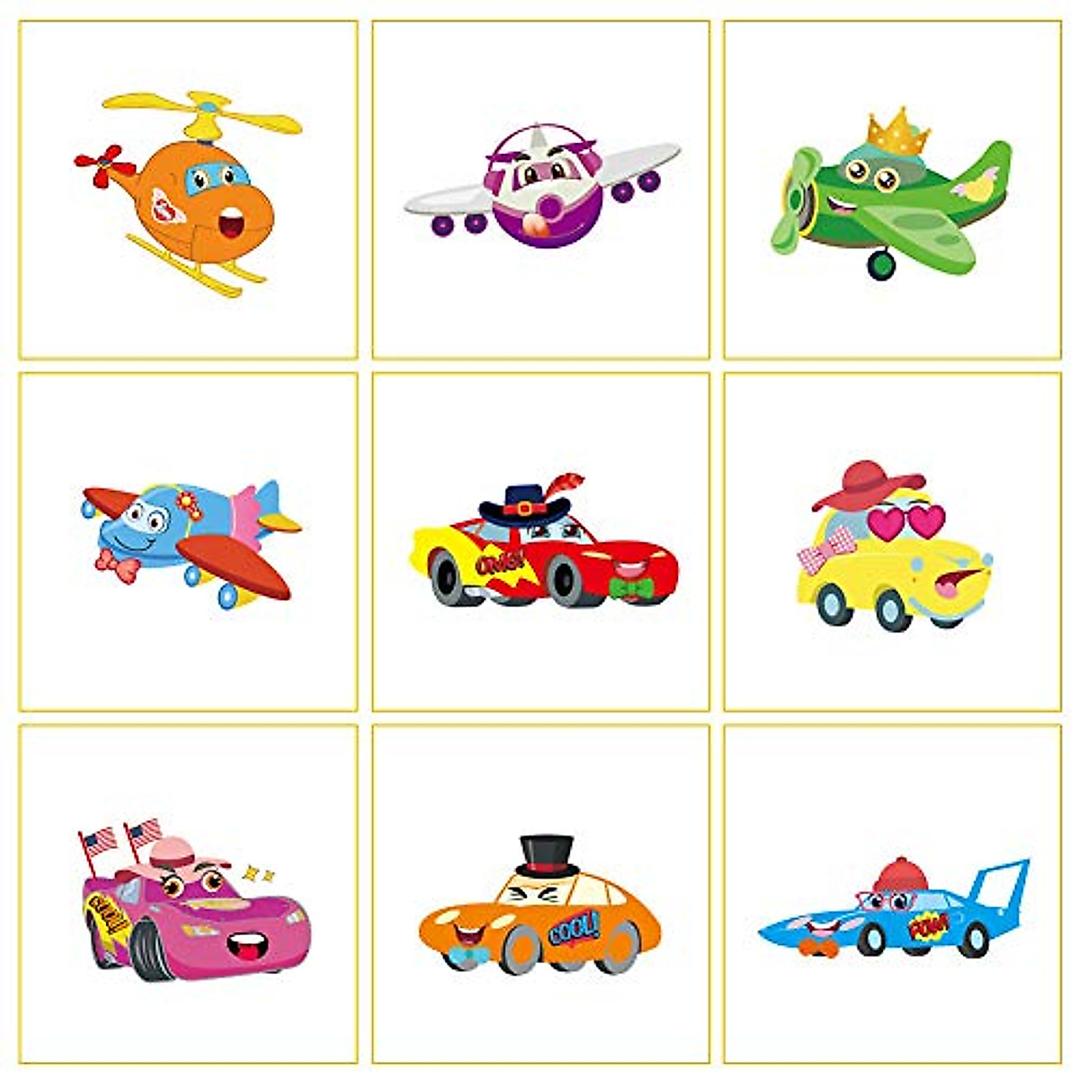 36 PCS Make a Face Stickers, Make Your own Stickers, Car and Airplane Sticker for Kids, Stickers as Gift of Festival, Reward, Birthday, Party Favor, Art Craft, Kids Party Favors