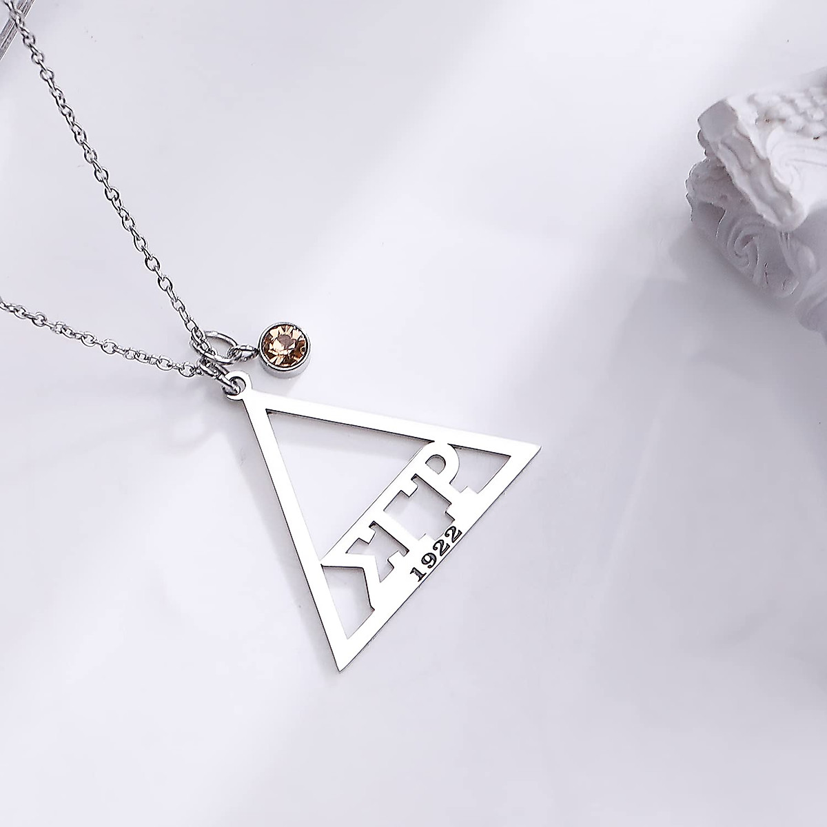 U-CHYTY Sigma Gamma Rho Sorority Necklace 1922 Sorority Paraphernalia Necklace Greek Sorority Jewelry for Women(NL)