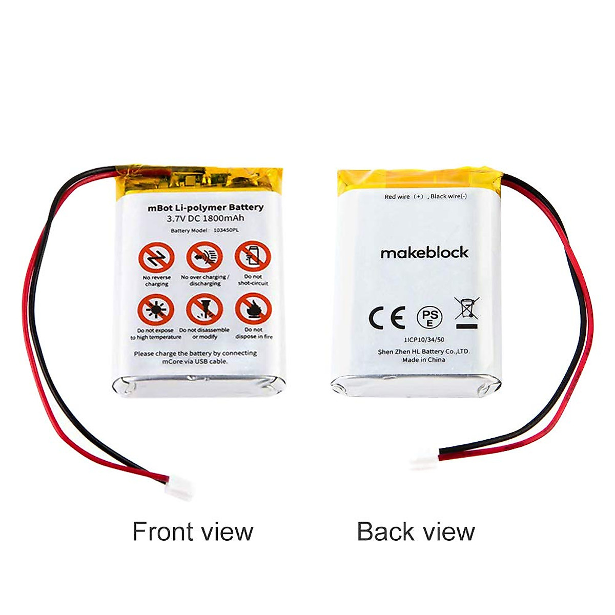 Makeblock 3.7V Rechargeable Li-Polymer Battery for mBot Robot Kit