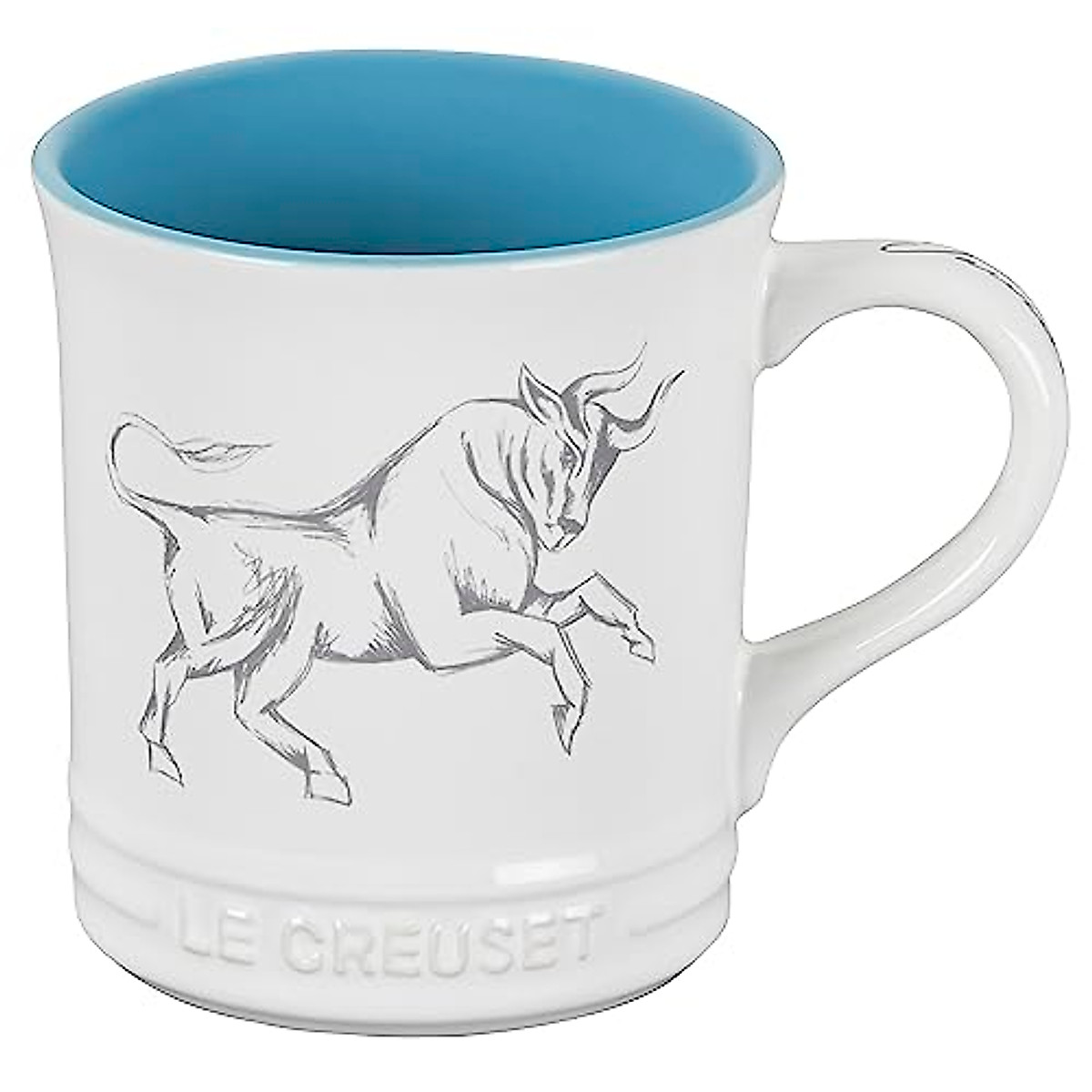 Le Creuset Stoneware Zodiac Coffee Mug, 14 oz., Taurus