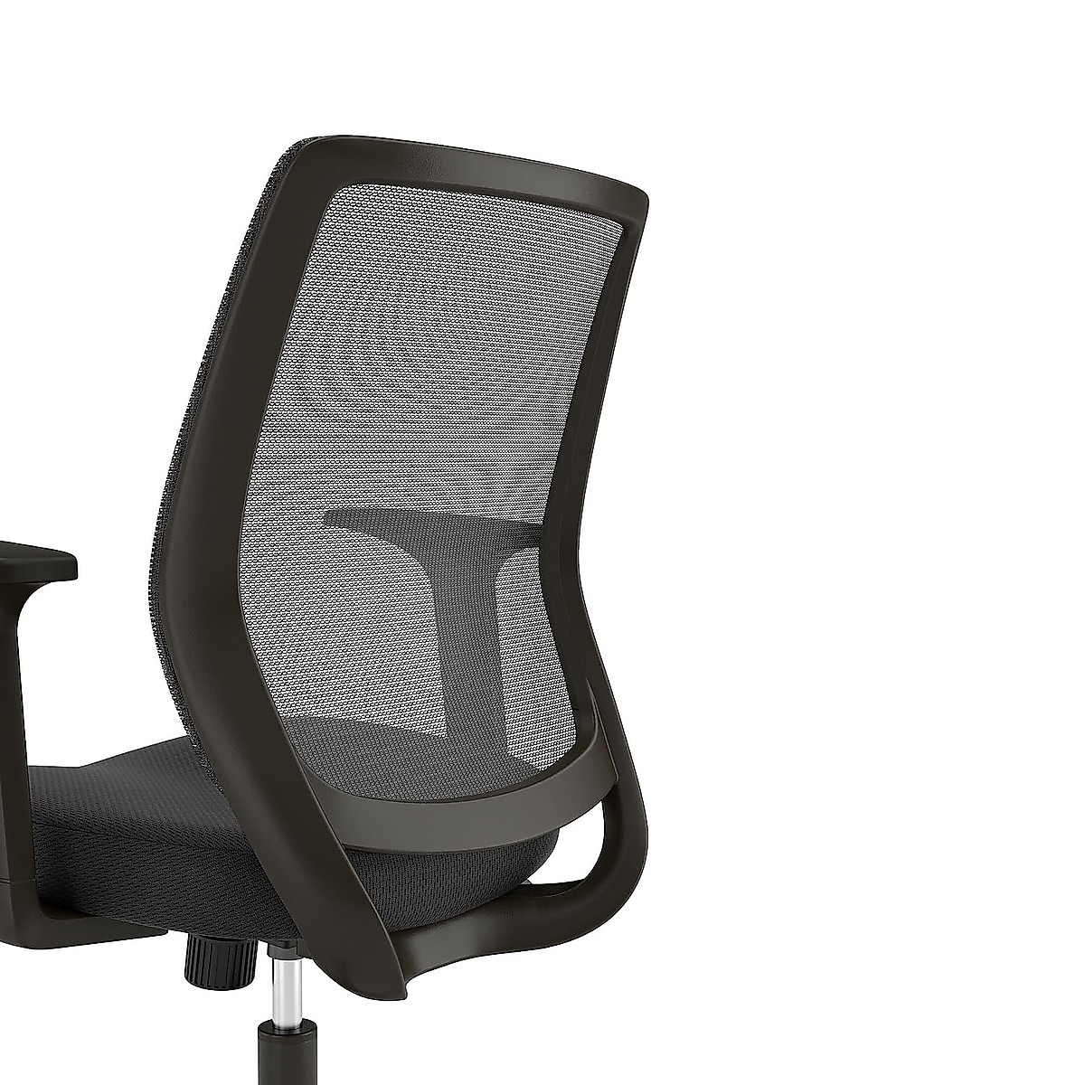 Union & Scale UN56947 Mesh Back Fabric Task Chair, Black
