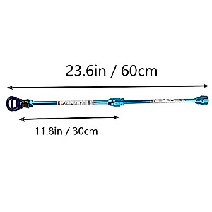 Universal Extension Pole Rod & Nozzle Tip Guard Protector for Airless Sprayer Paint Spray Guns (60, Blue)