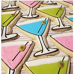 Martini Glass Cookie Cutter, 4.25" Made in USA by Ann Clark